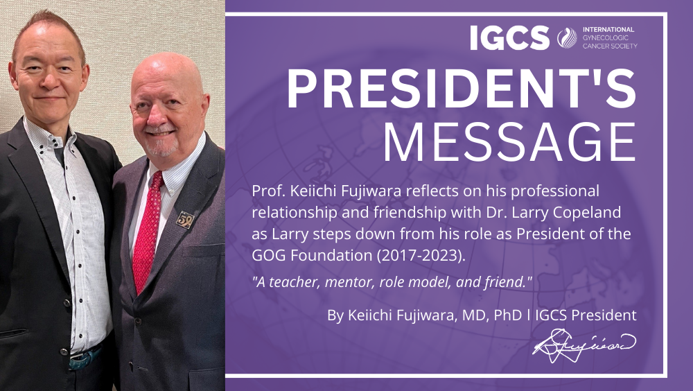 Congratulations Larry Copeland on stepping down as GOG President