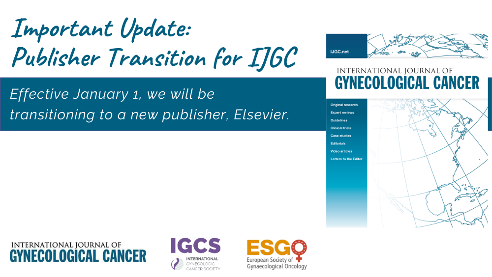 Publisher Transition for IJGC - IGCS