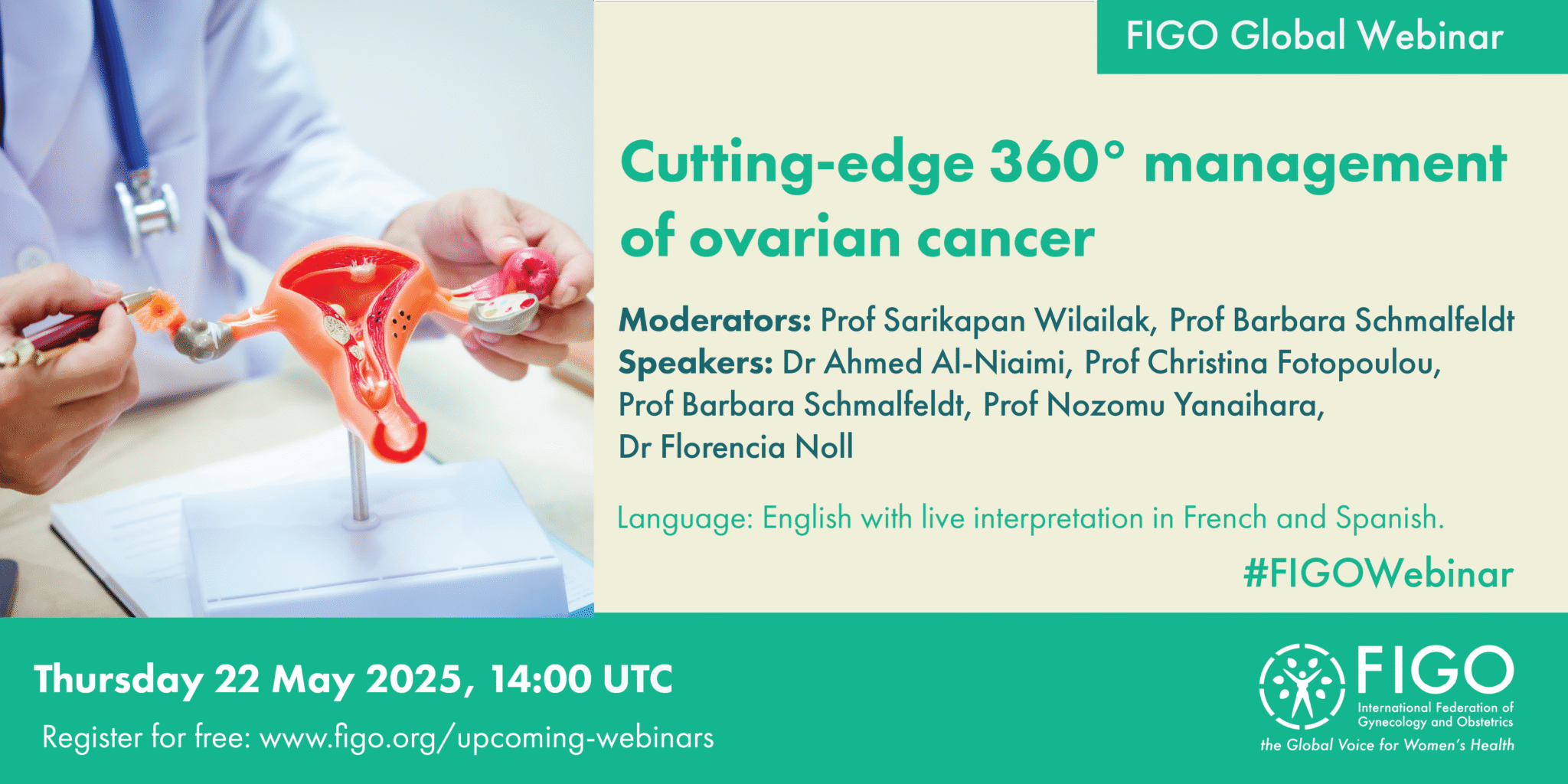 FIGO Webinar: Cutting-edge 360° management of ovarian cancer - IGCS